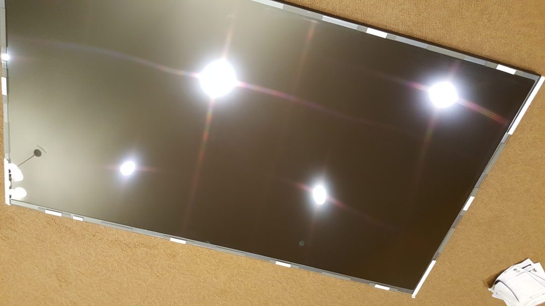 assembly of a 65 inch touchscreen overlay (8) - Digital Missions Display